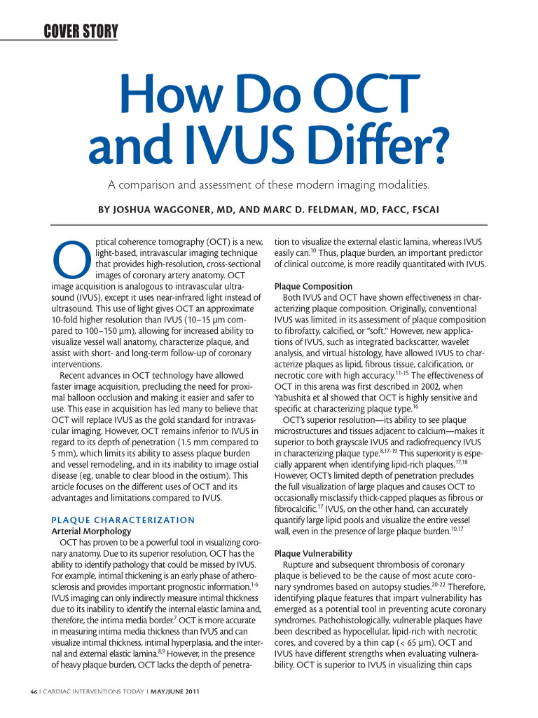 cit0511 OCT VS IVUS | PDF | Atheroma | Medical Specialties