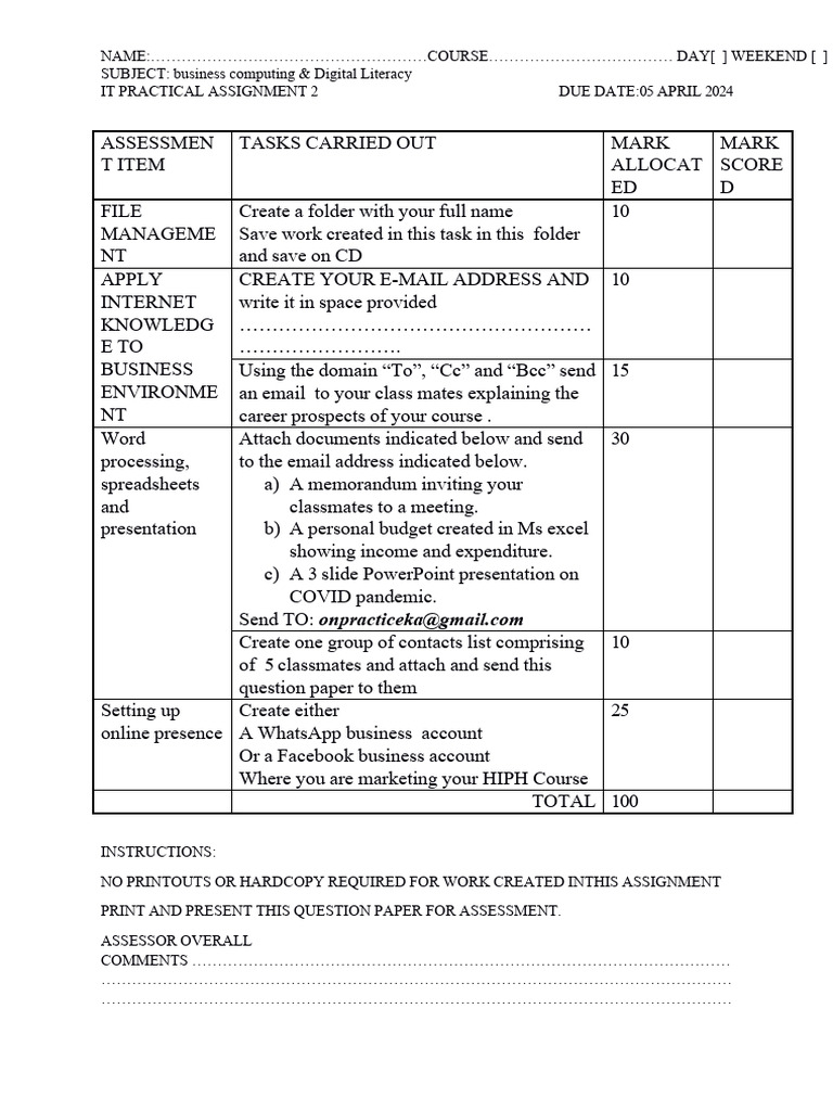 Copy-Bus Computing Pract Assign 2 2025 | PDF