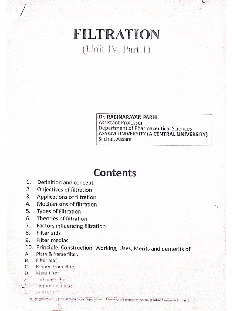 Filteration and Centrifugation | PDF