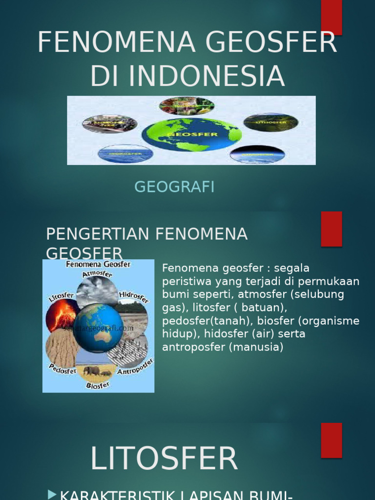 Fenomena Geosfer Di Indonesia PPT Kelas X | PDF