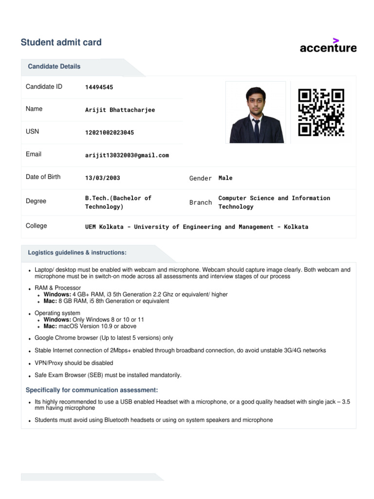 AdmissionCard 14494545 742 | PDF | Employment | Privacy