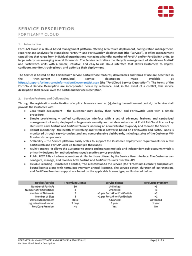 SD-FortiLANCloud | PDF | Cloud Computing | Computer Science