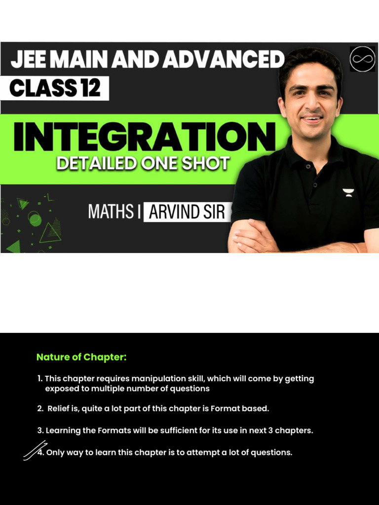 Integration One Shot Class 12 | PDF | Integral | Calculus