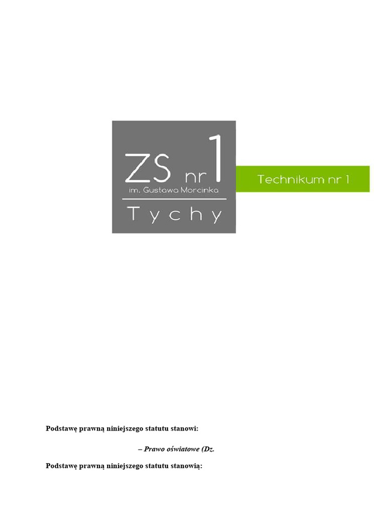 Statut Technikum nr1 | PDF