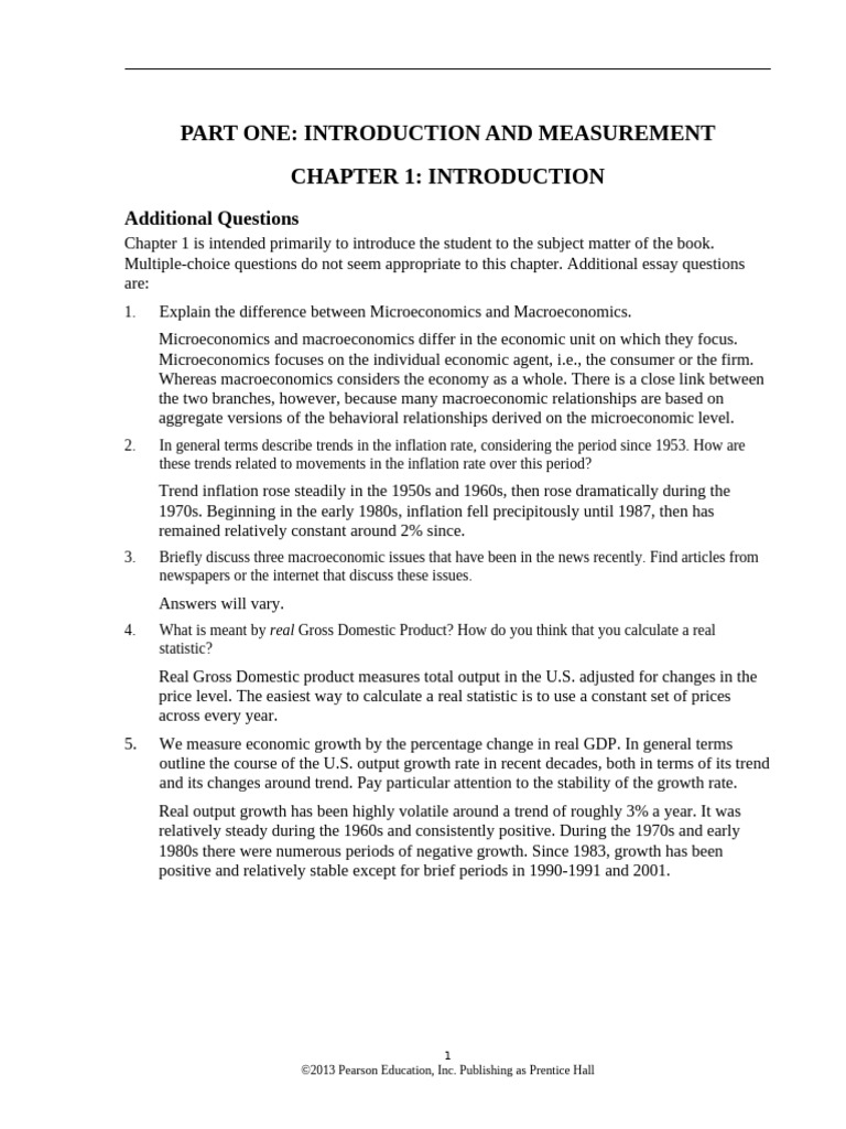 Macroeconomics Theories and Policies Froyen 10th TB | PDF ...