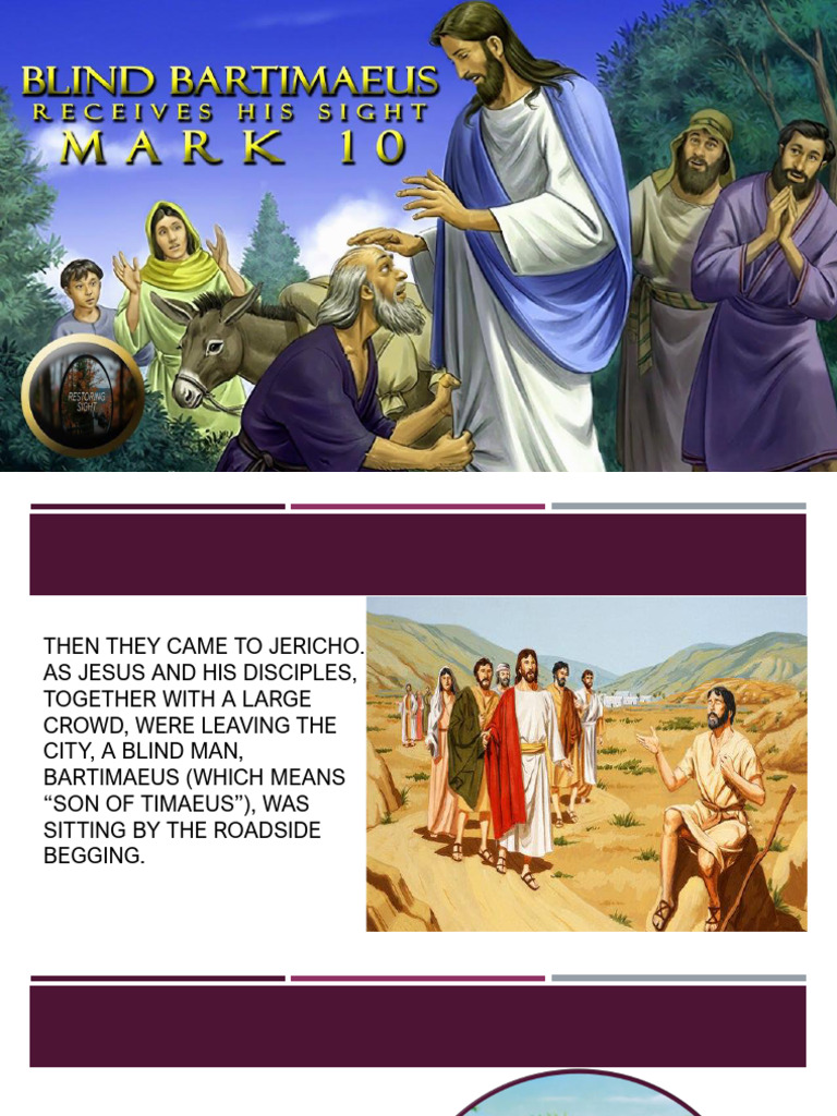 Healing of Blind Bartimaeus | PDF
