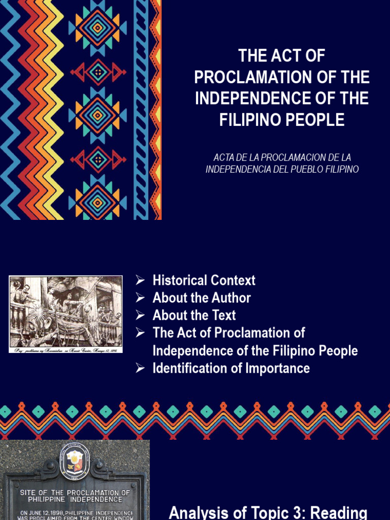 RPH Lesson 2 Proclamation of Philippine Independence | PDF | Military Of Spain | Spanish East Indies