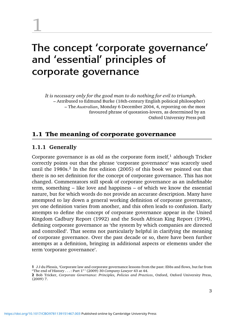 Corporate Governance Essentials | PDF | Corporate Governance | Governance