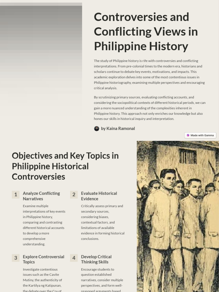 Controversies and Conflicting Views in Philippine History | PDF | History