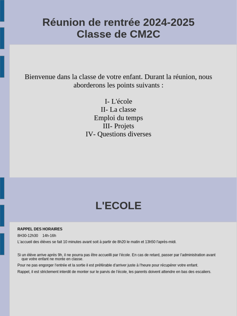 Réunion CM2C : Infos et Projets 2024-2025 | PDF | Napoléon | Révolution ...