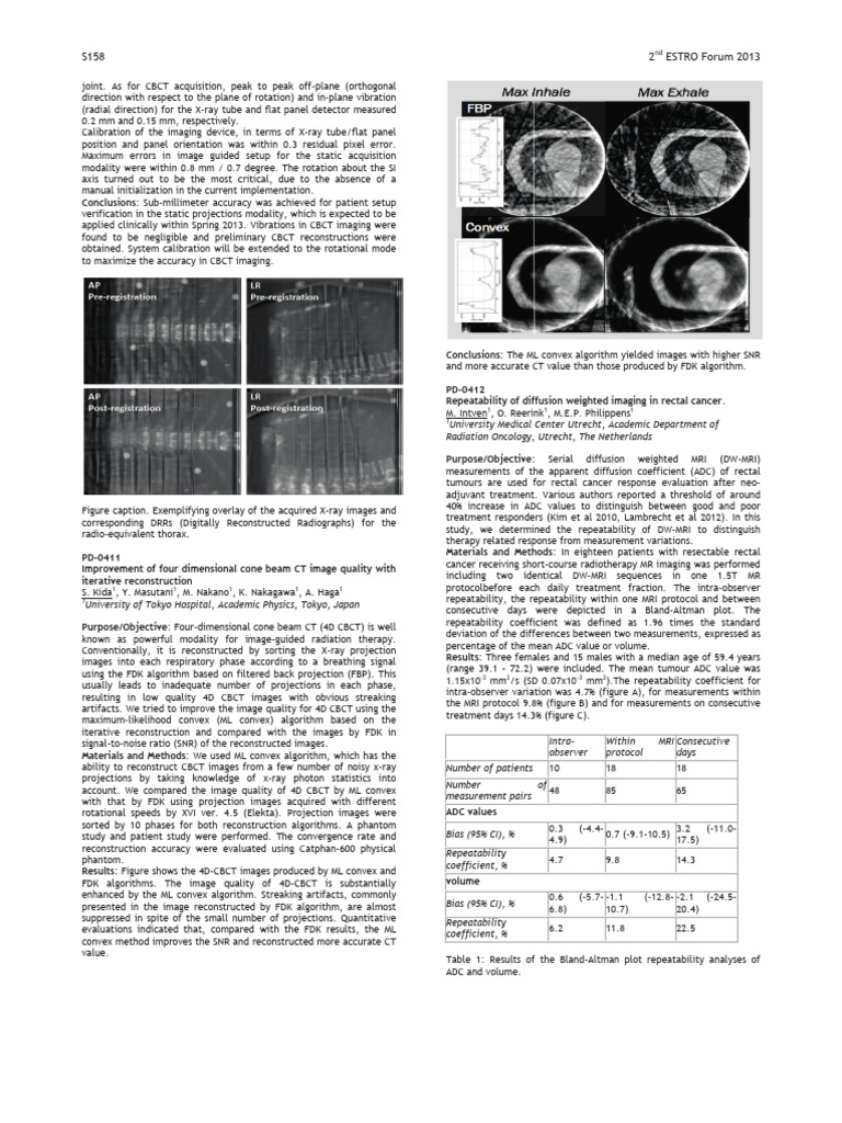 Improvement of Four Dimensional Cone Beam CT Image Quality With ...