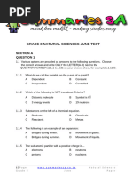 NS Grade 8 Revision Papers Booklet June 2020 1587131765 | PDF | Matter ...