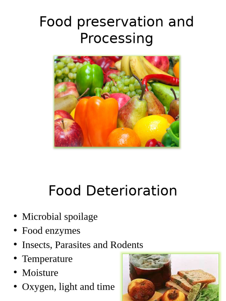 Food Preservation: Spoilage Factors Explained | PDF | Foods | Food ...