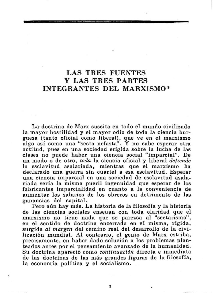 OcrV I Lenin Las Tres Fuentes y Las Tres Partes Integrantes Del ...