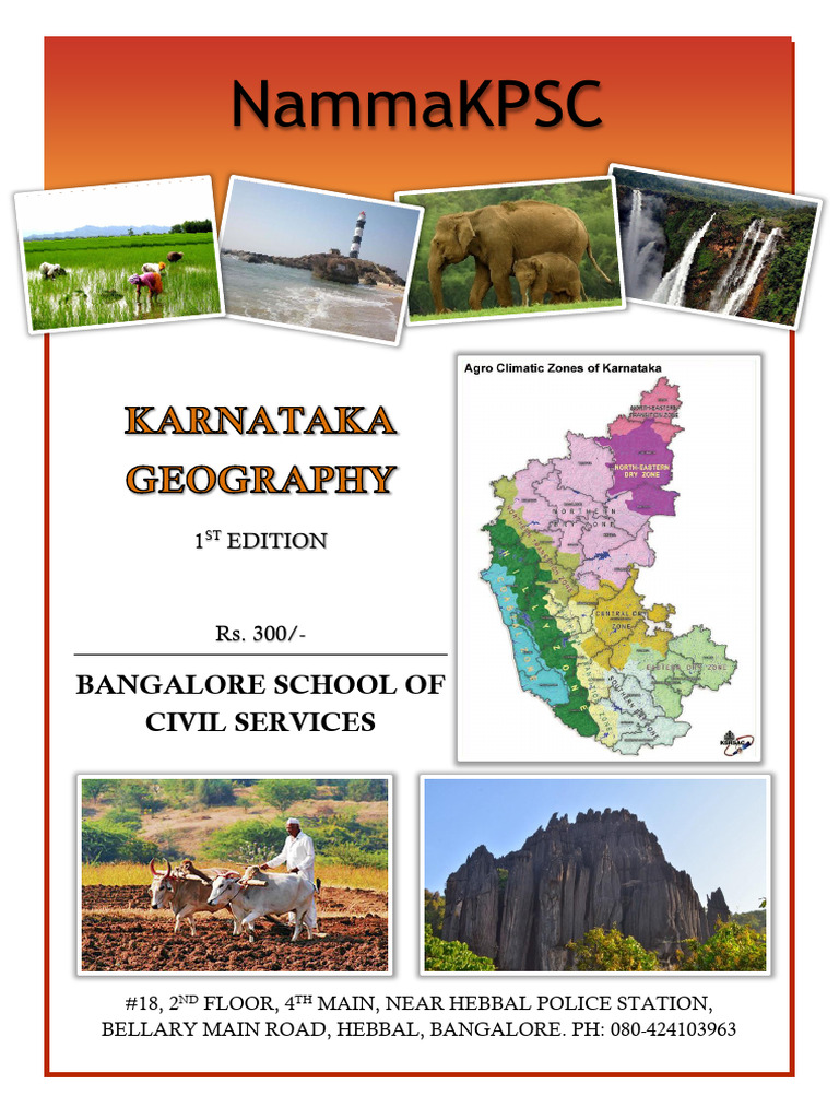 Karnataka Geography Study Material | PDF | Earth Sciences | Physical ...