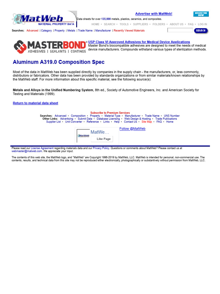 Material References | PDF | Metals | Materials