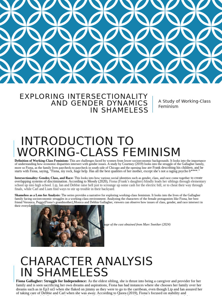 Exploring Intersectionality and Gender Dynamics in Shameless (1) (Auto-Saved) | PDF ...