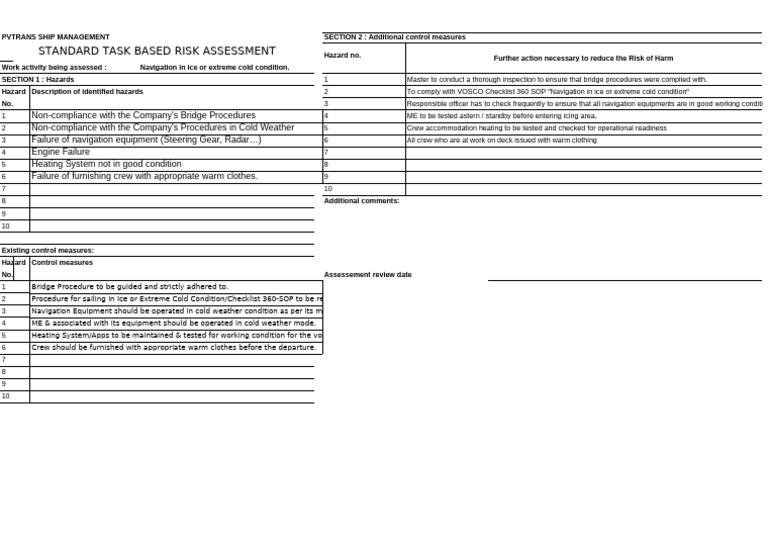 Cold Weather Navigation Risk Assessment | PDF | Navigation