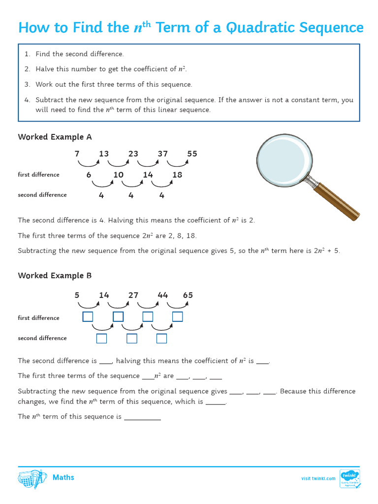 Finding The NTH Term How To Guide | PDF