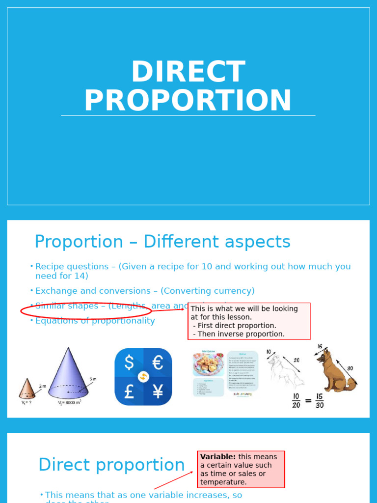 Understanding Direct Proportion | PDF | Mathematics
