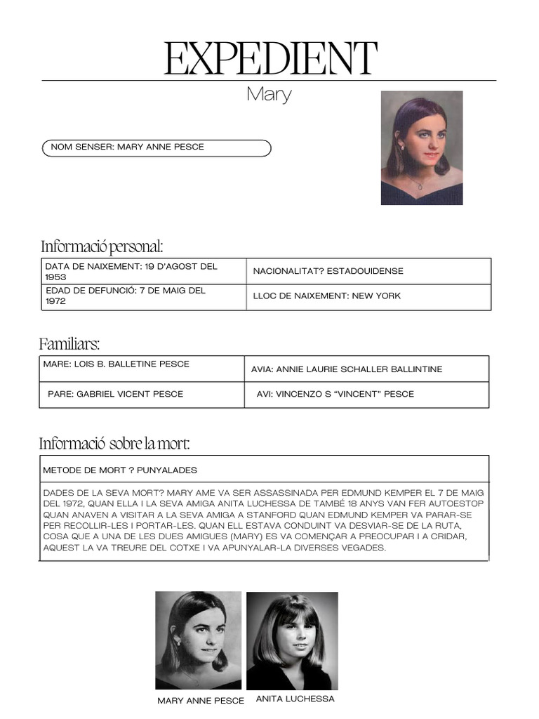 Mary Anne Pesce Edmund Kemper | PDF