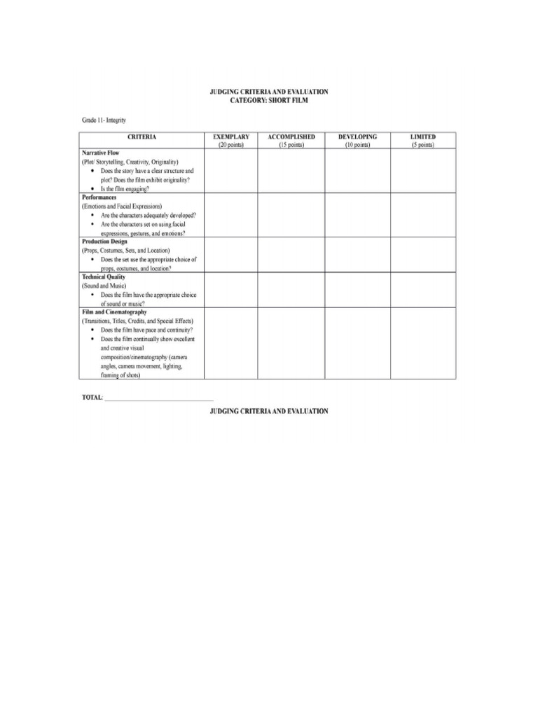 Film Criteria | PDF