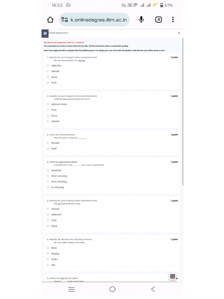 GRADED ASSIGNMENT ENGLISH 1. WEEK 2 | PDF GRADED ASSIGNMENT ENGLISH 1. WEEK 2 | PDF