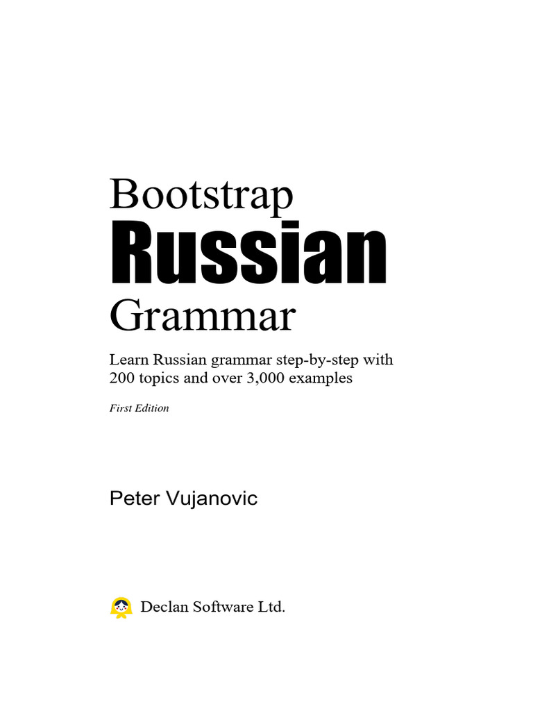 Bootstrap Russian Grammar EXTRACT | PDF | Grammatical Gender | Verb