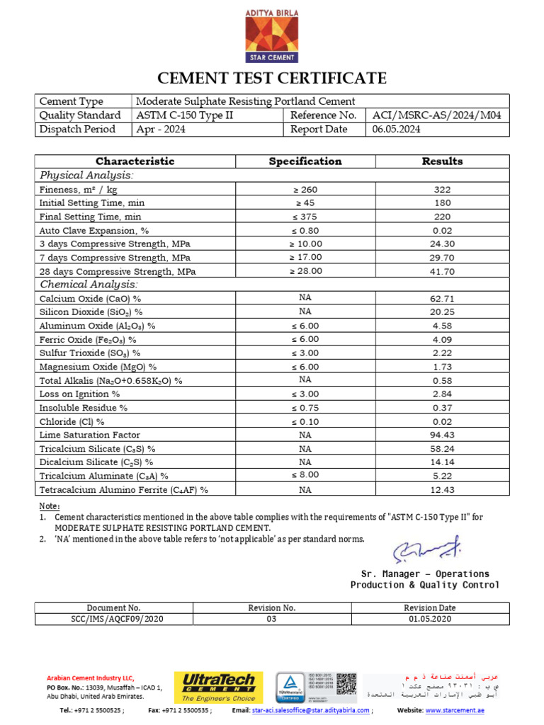 msrc | PDF | Cement | Oxide