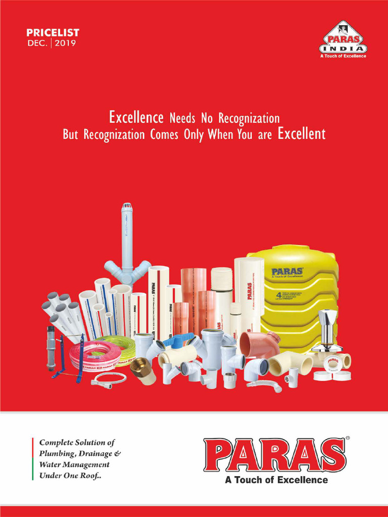 Paras Catalogue All Products | PDF