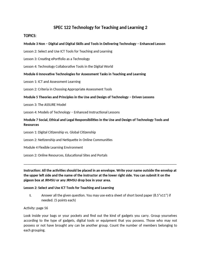 Ict Tools Teaching Strategies Guide Pdf Educational Technology