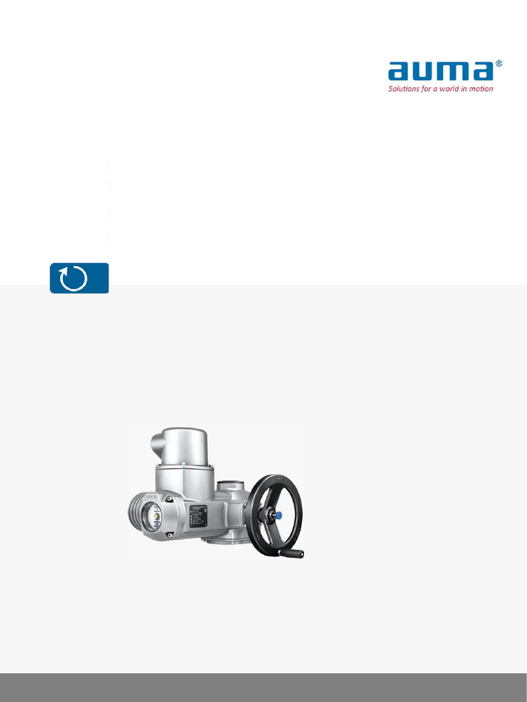Manual da valvula AUMA ba_sar2_07_16_norm_pt | PDF | Válvula | Embalagem e rotulagem