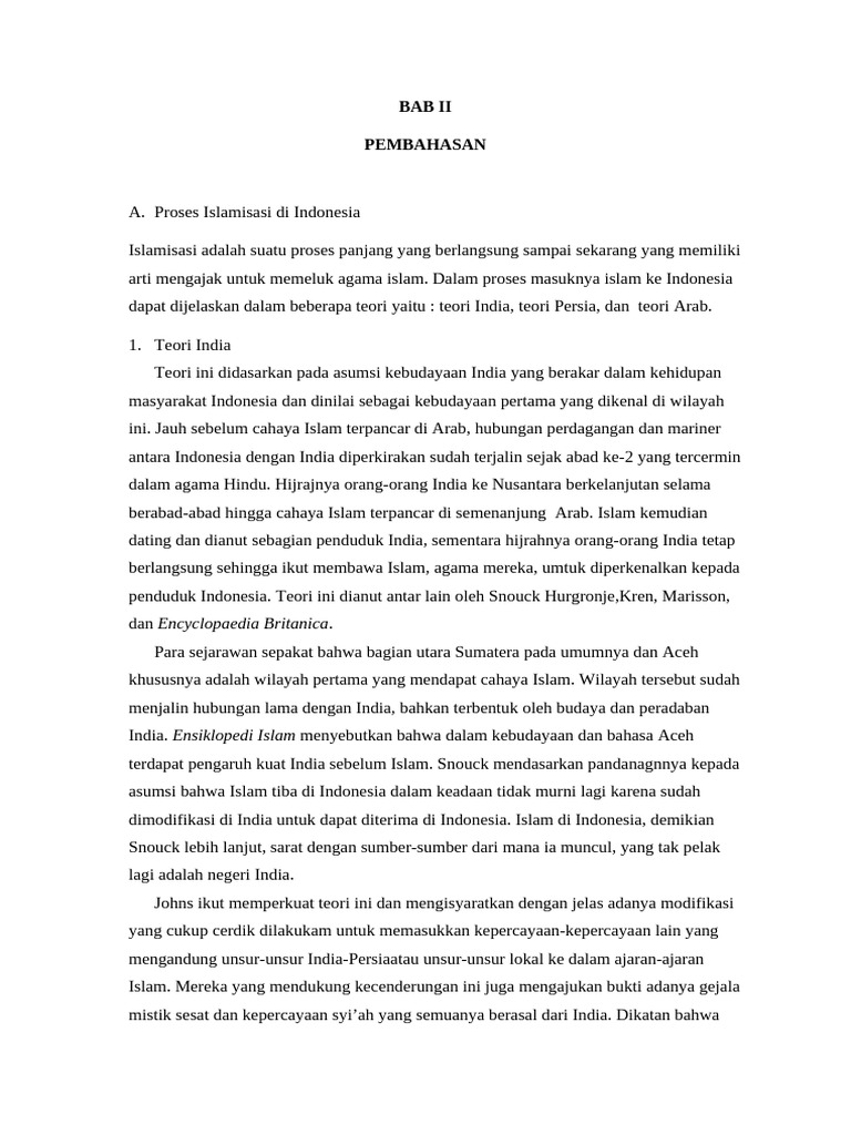 Teori Persia dalam Islamisasi Indonesia | PDF | Agama & Spiritualitas