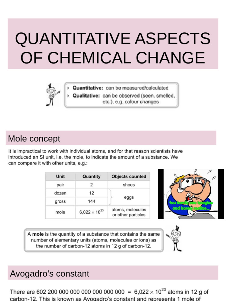 Quantitative Aspects of Chemical Change | PDF