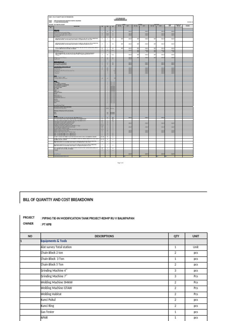 Boq-si Pipe 3 Inch Rev1 | PDF | Mechanical Engineering | Industrial ...