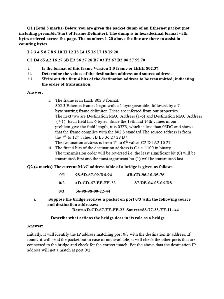 Assignment | PDF | Computer Network | Internet Architecture