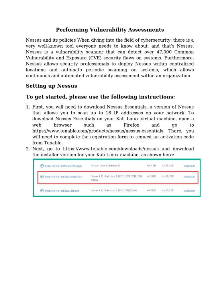 Performing Vulnerability Assessments | PDF