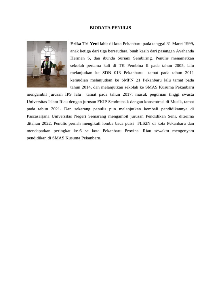 Biodata Penulis | PDF