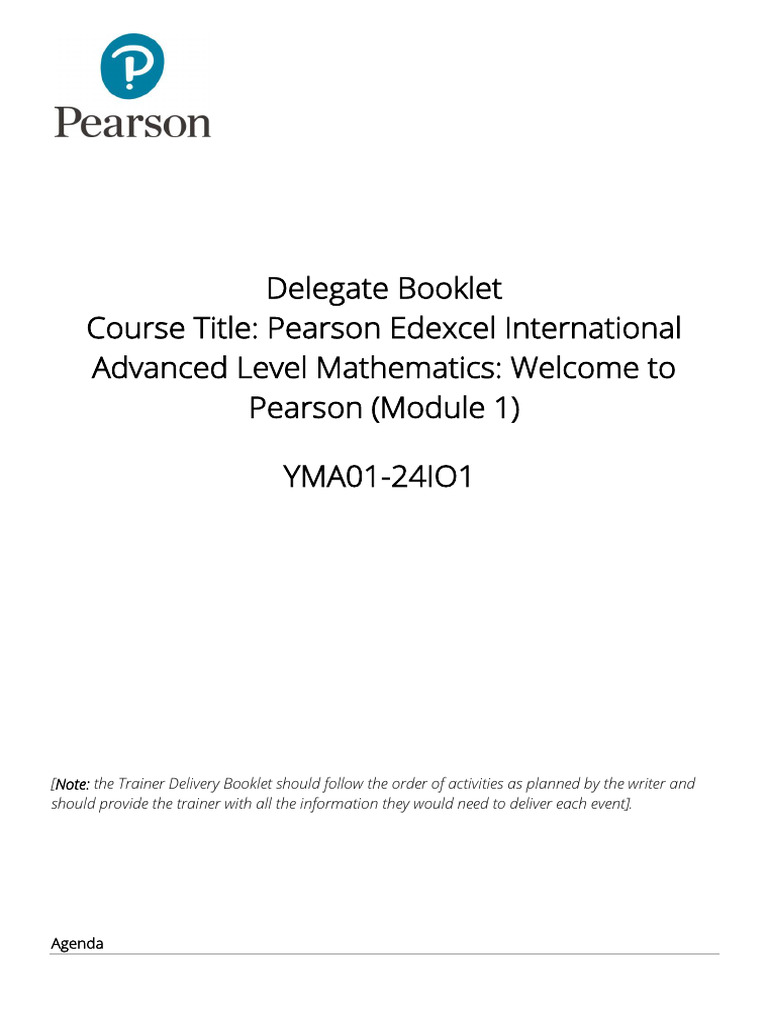 YMA01-24IO1 Delegate Booklet | PDF | Trigonometric Functions | Equations
