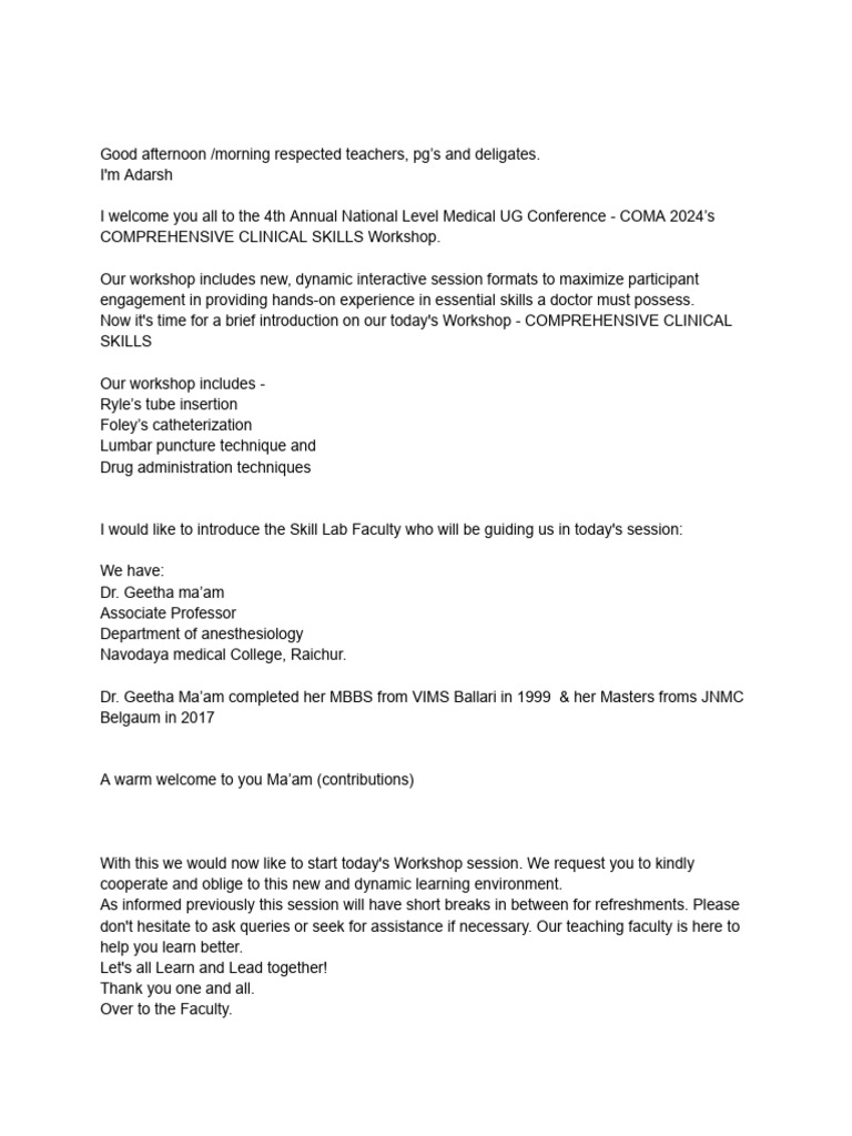 CCS Workshop Script Final | PDF