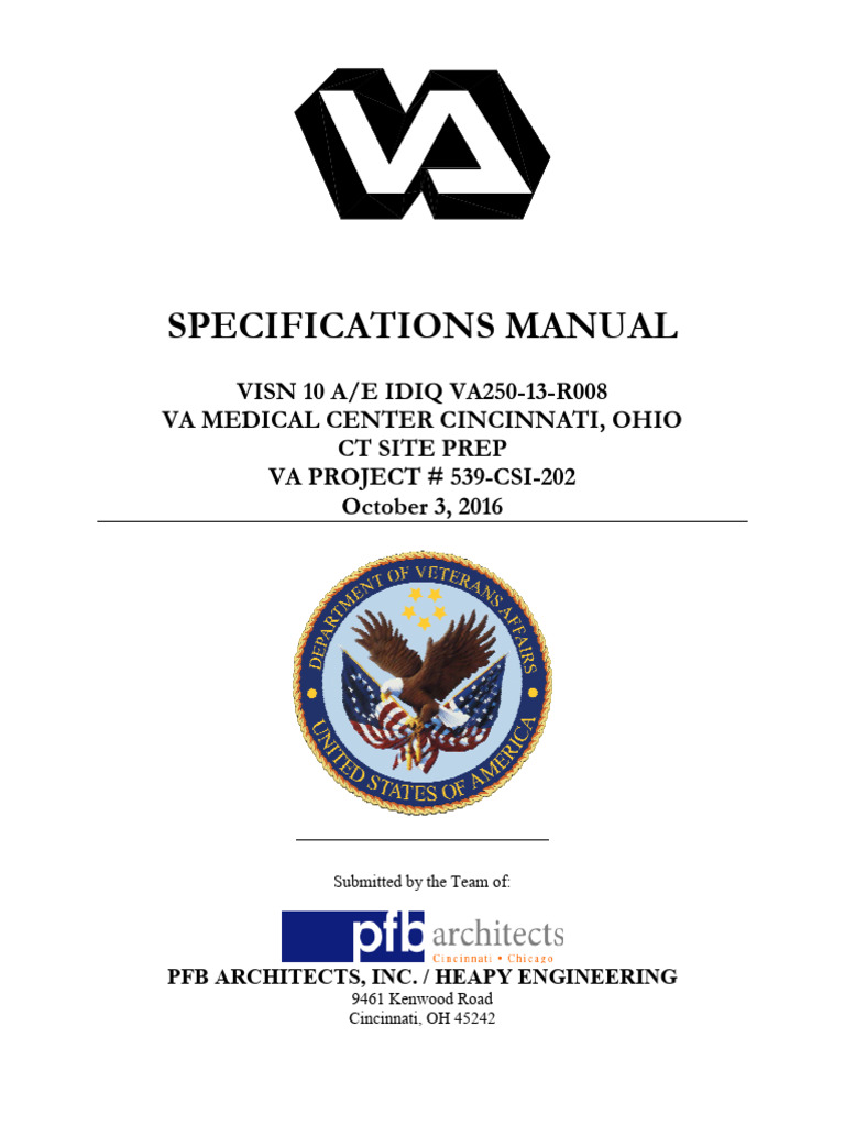 Specifications Manual | PDF | Electrical Wiring | Building Engineering