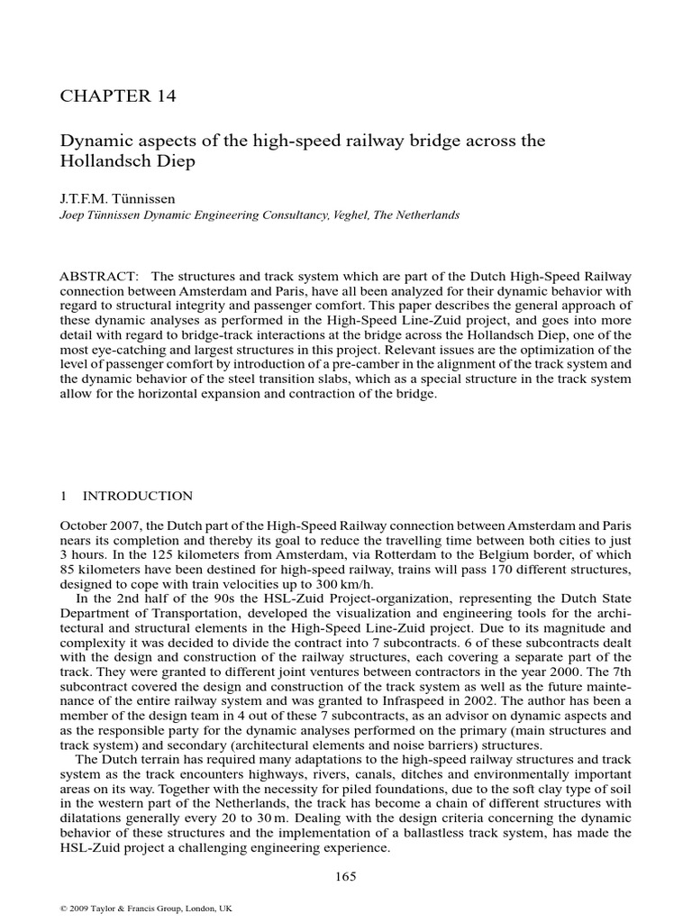 Track-Bridge Interaction on High-Speed Railways Chapter 14.pdf | PDF | Bridge