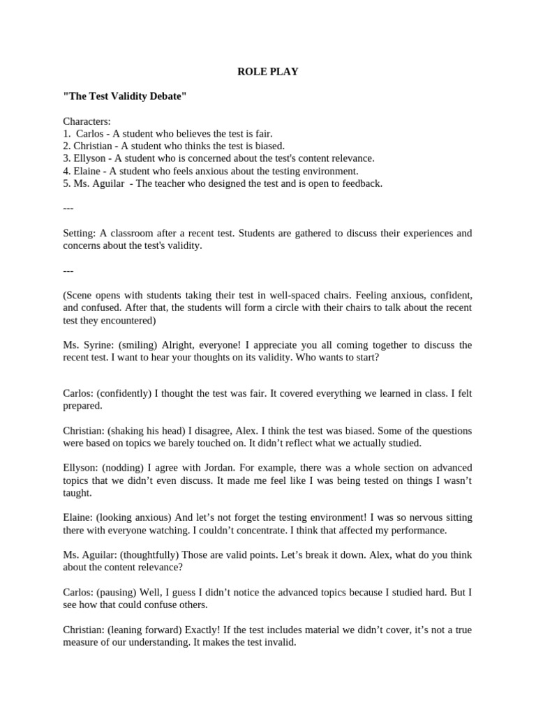 ROLE-PLAY | PDF | Psychology | Cognition