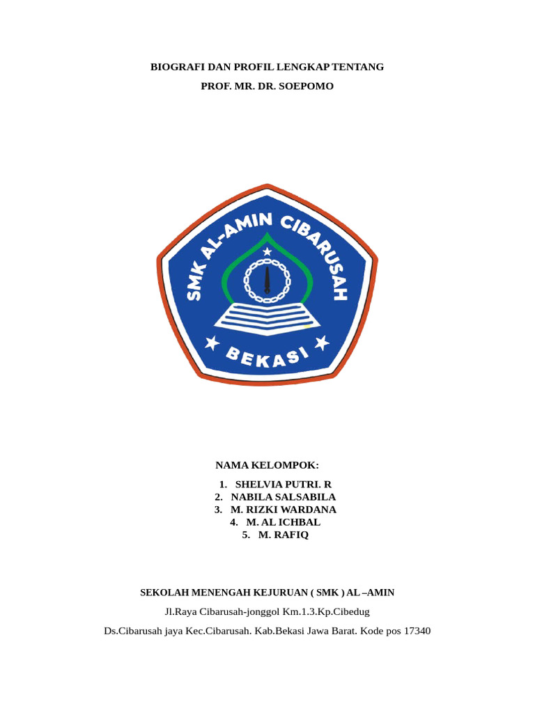 Biografi Prof. Dr. Soepomo | PDF | Ilmu Sosial