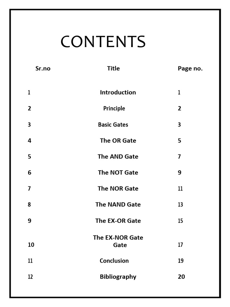 LOGIC GATES PROJECT BY KISHORE - Removed | PDF | Logic Gate ...