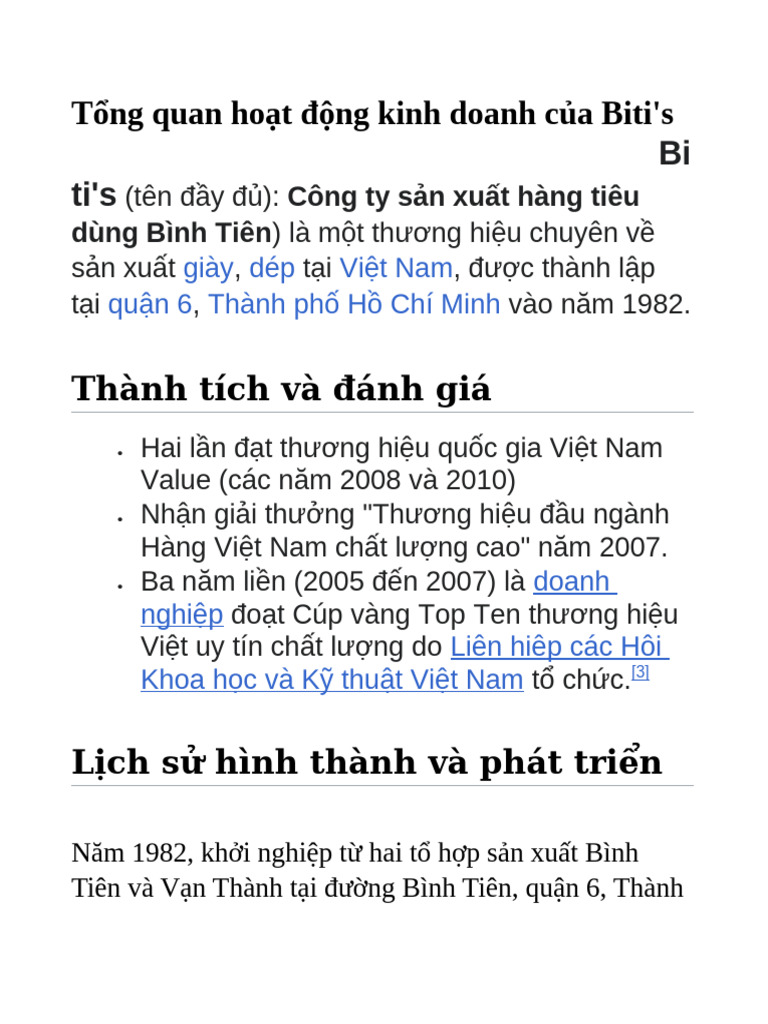 Bitis thuyet trinh | PDF