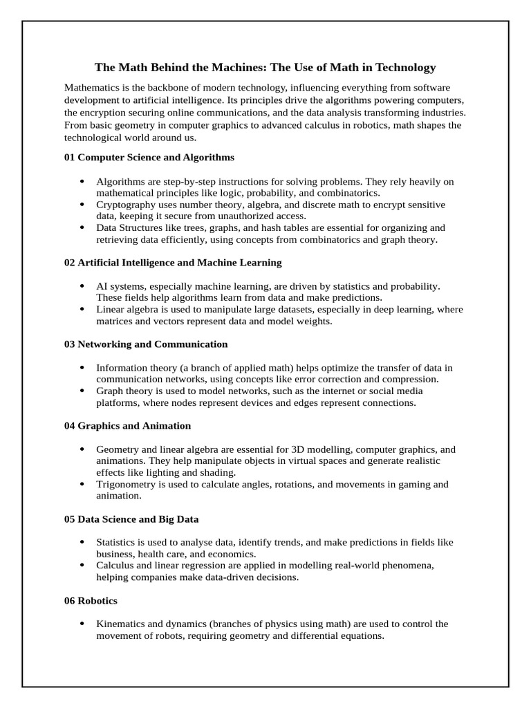 The Math Behind The Machines | PDF | Mathematics | Quantum Computing