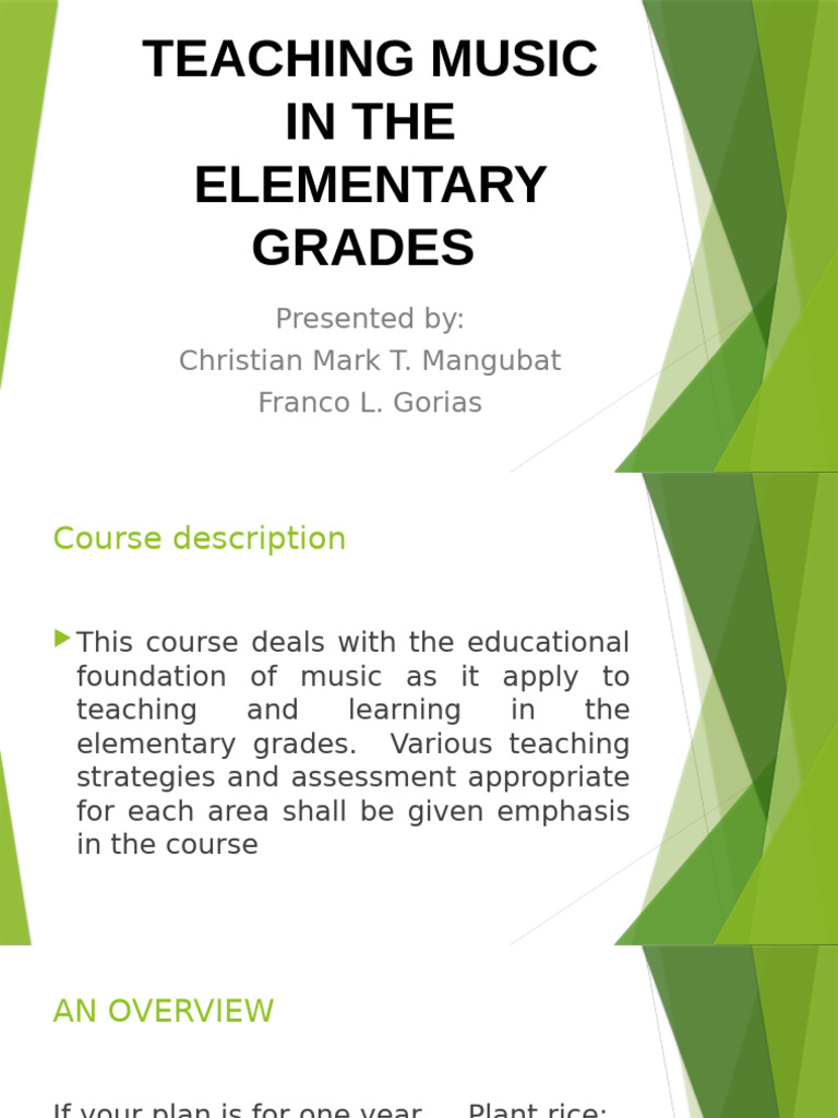 Teaching Music in The Elementary Grades | PDF | Curriculum | Learning