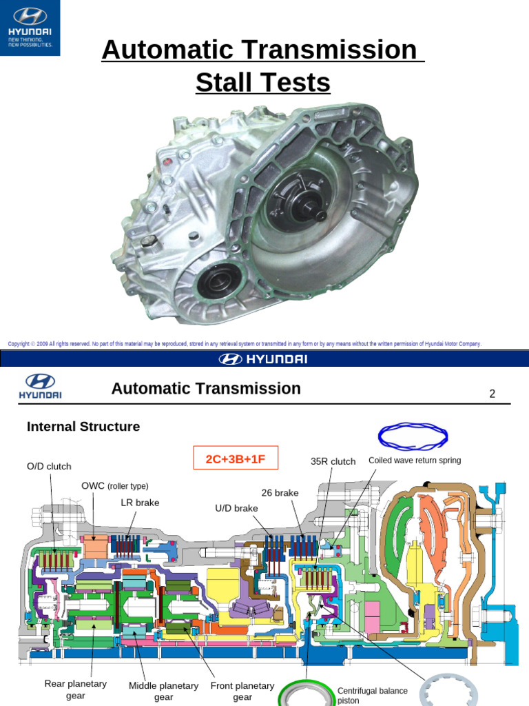Stall Tests | PDF | Automatic Transmission | Clutch