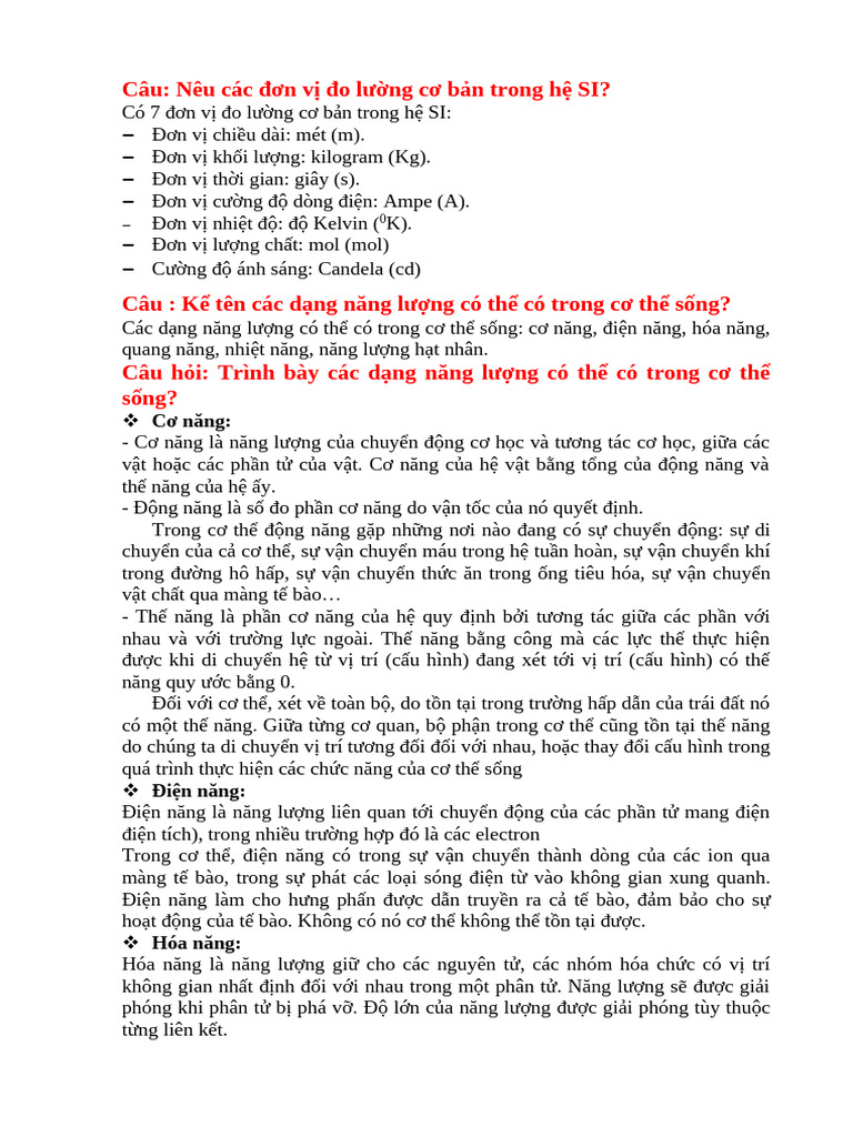 Bản sao vật lí lí sinh (1) | PDF